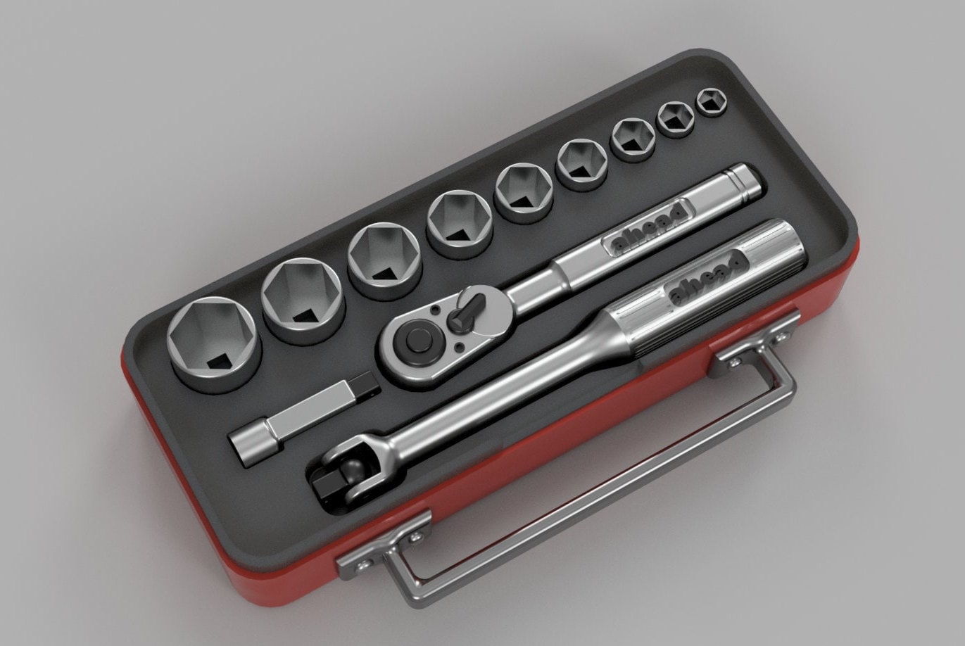 DIGITAL STL 3D Print File - Socket Wrench Set 1/10 Scale RC Accessory ...