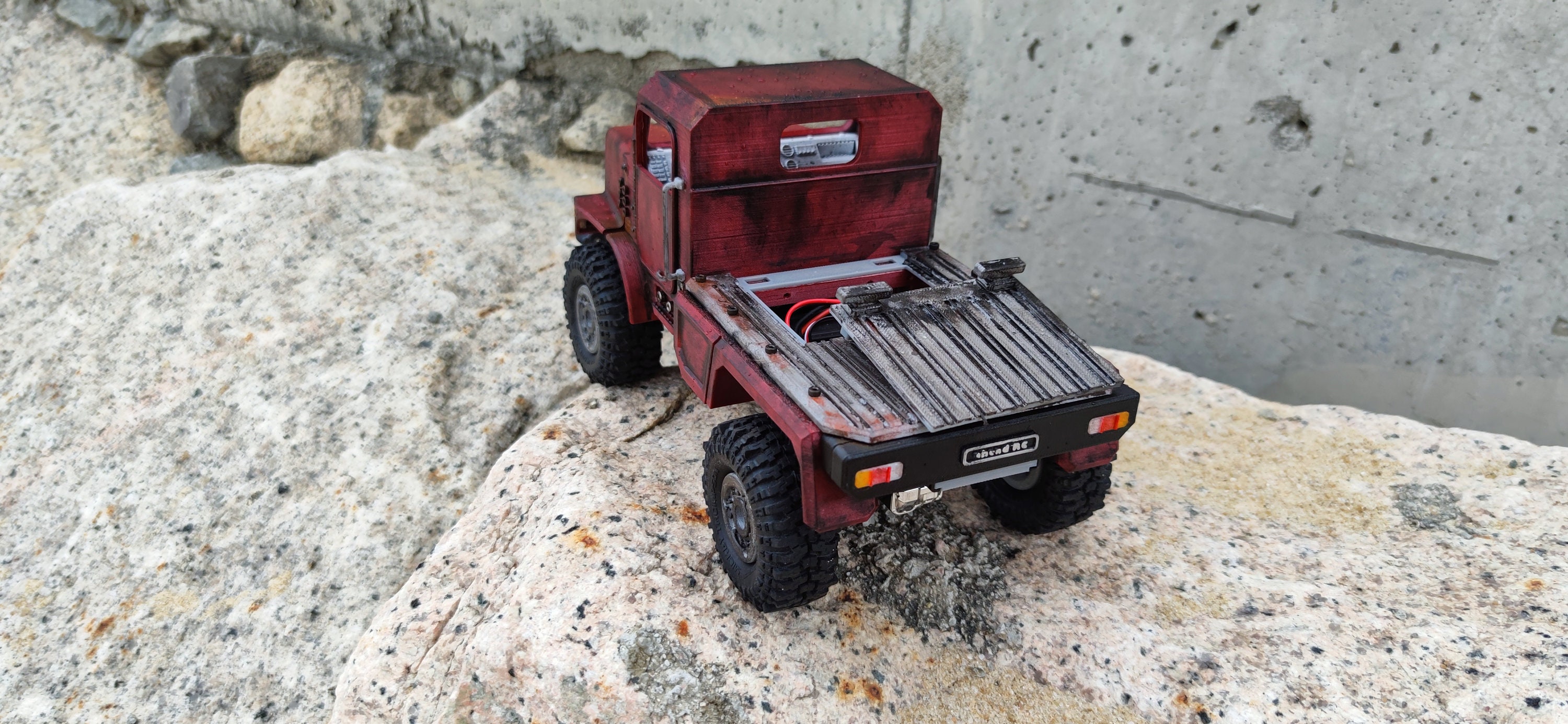 DIGITAL STL 3D Print File - Crawler Mk23 Flatbed - 1/18 TRX4M RC Body ...