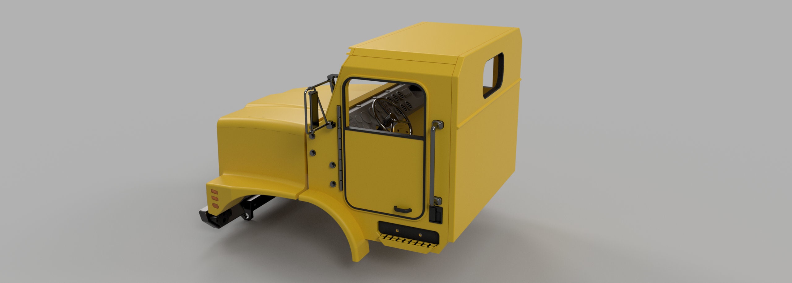 DIGITAL STL 3D Print File - Crawler C23 “workhorse” Truck Cab 1/10 RC ...