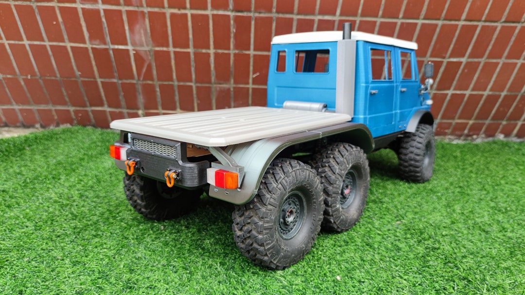 DIGITAL STL 3D Print File - Crawler Bog 406 TRX6 Flatbed for Crew Cab ...