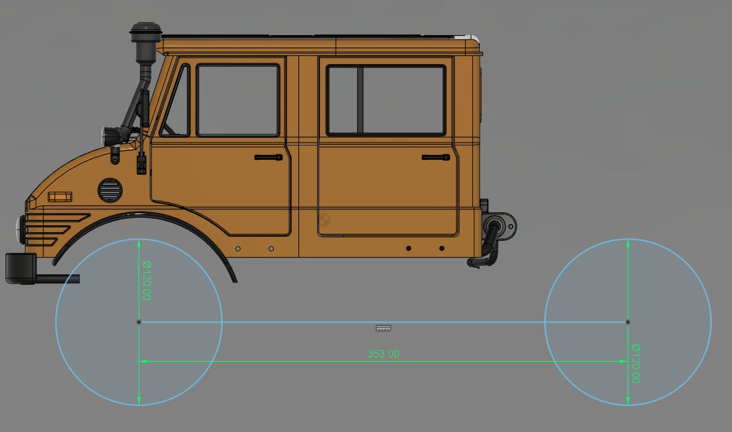 DIGITAL STL 3D Print File Crawler Bog 406 Crew Cab unimog 406 Replica 1 ...