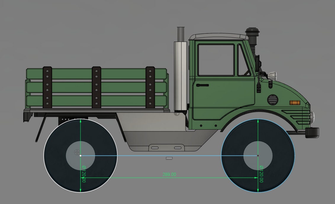 DIGITAL STL 3D Print File Crawler Bog 406 4x4 Flatbed 1/10 RC Body ...