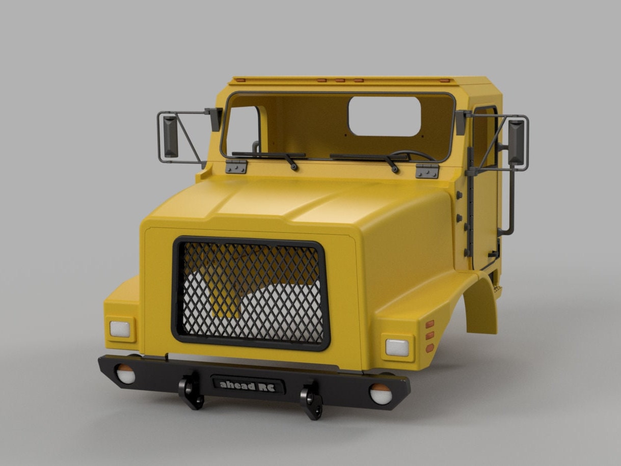 DIGITAL STL 3D Print File - Crawler C23 “workhorse” Truck Cab 1/10 RC ...