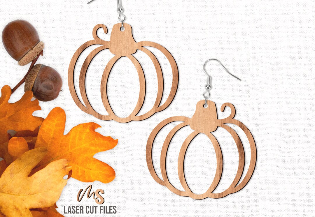 Pumpkin Earrings SVG - Fall Earrings Svg - Pumpkin Svg - Fall Dangle ...