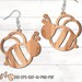 Bee Earrings SVG - Floral Daisy Earring Svg - Bee Svg - Daisy Svg ...
