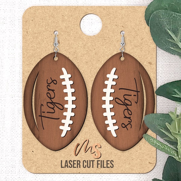 Football Earring Template - Etsy