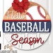 Hello Baseball Season Sign SVG - Baseball Door Hanger Svg - Baseball ...