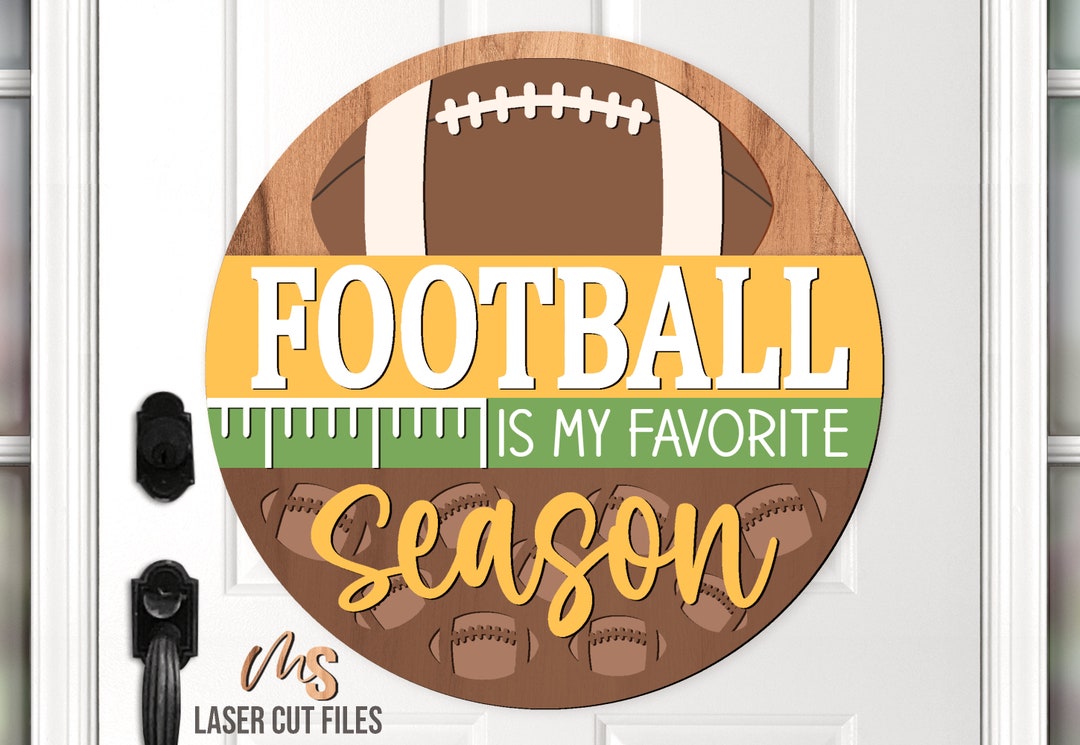 Football Season SVG - Football Door Hanger Svg - Football Svg - Laser ...