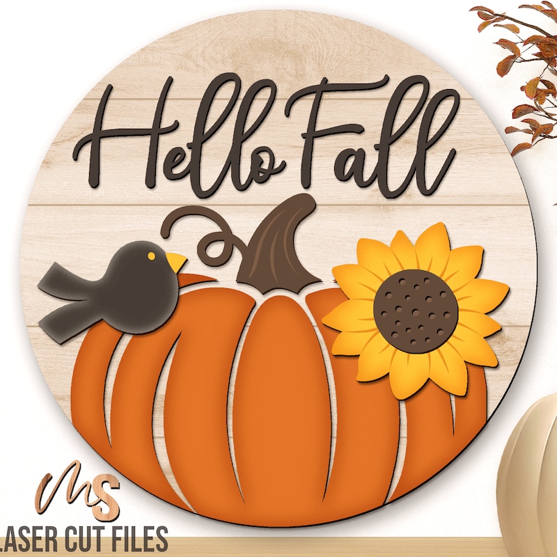 Hello Pumpkin Sign - Etsy