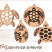 Turtle Earrings SVG Earring Svg Sea Turtle Svg Laser Cut Files Earring ...