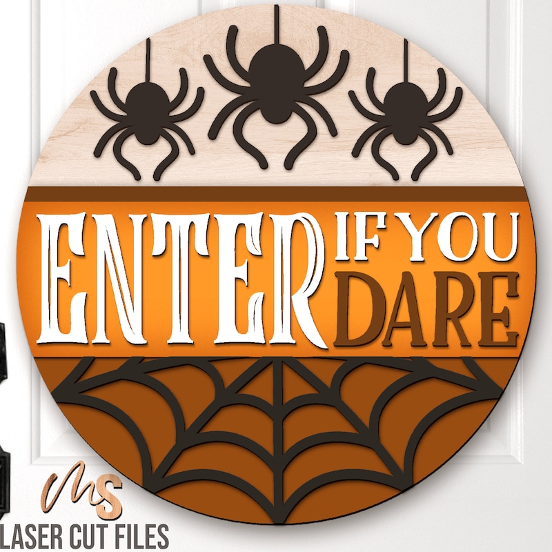 Enter If You Dare Sign - Etsy