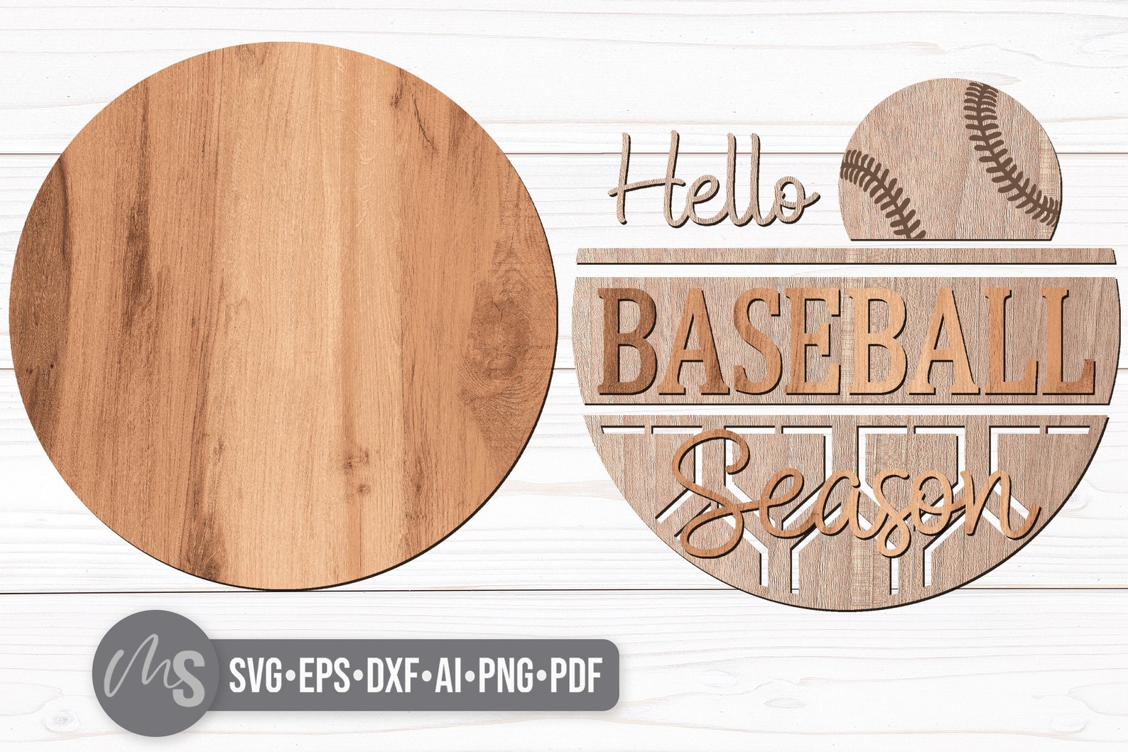 Hello Baseball Season Sign SVG - Baseball Door Hanger Svg - Baseball ...