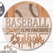 Baseball Sign SVG Laser Cut Files - Baseball Door Hanger Svg - Baseball ...