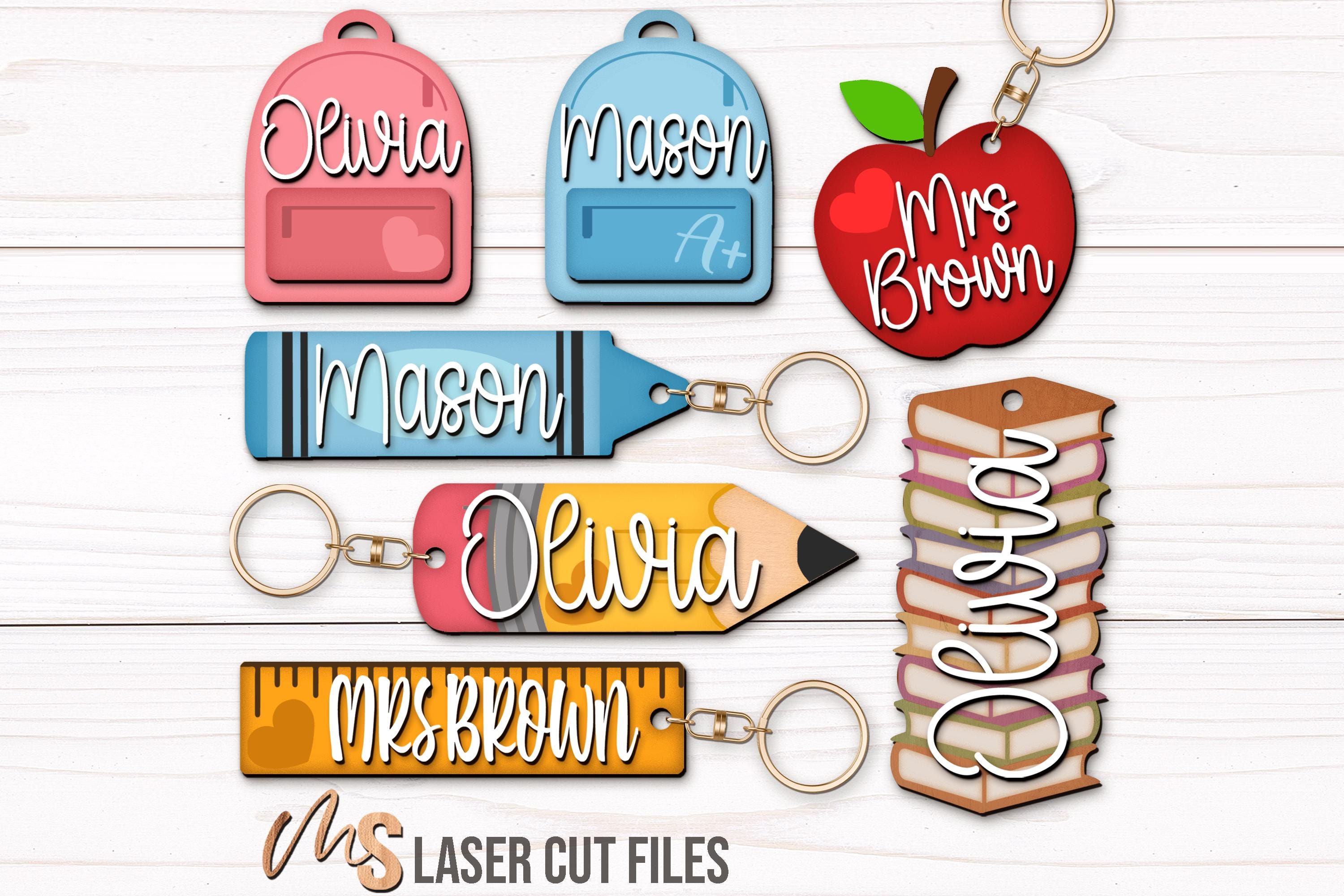 Custom Kids Backpack Name Tag Svg Bundle - Kids Bag Tag Svg - Back to ...