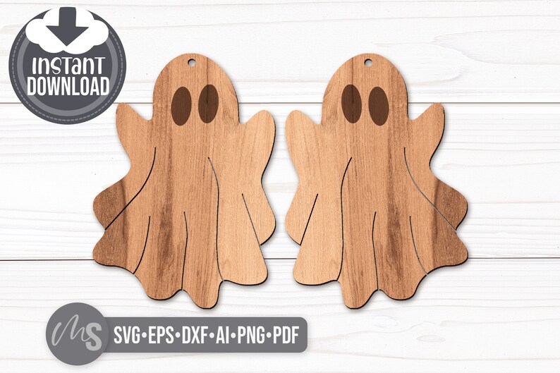 Ghost Earrings SVG - Halloween Earrings Svg - Halloween Dangle Earrings ...