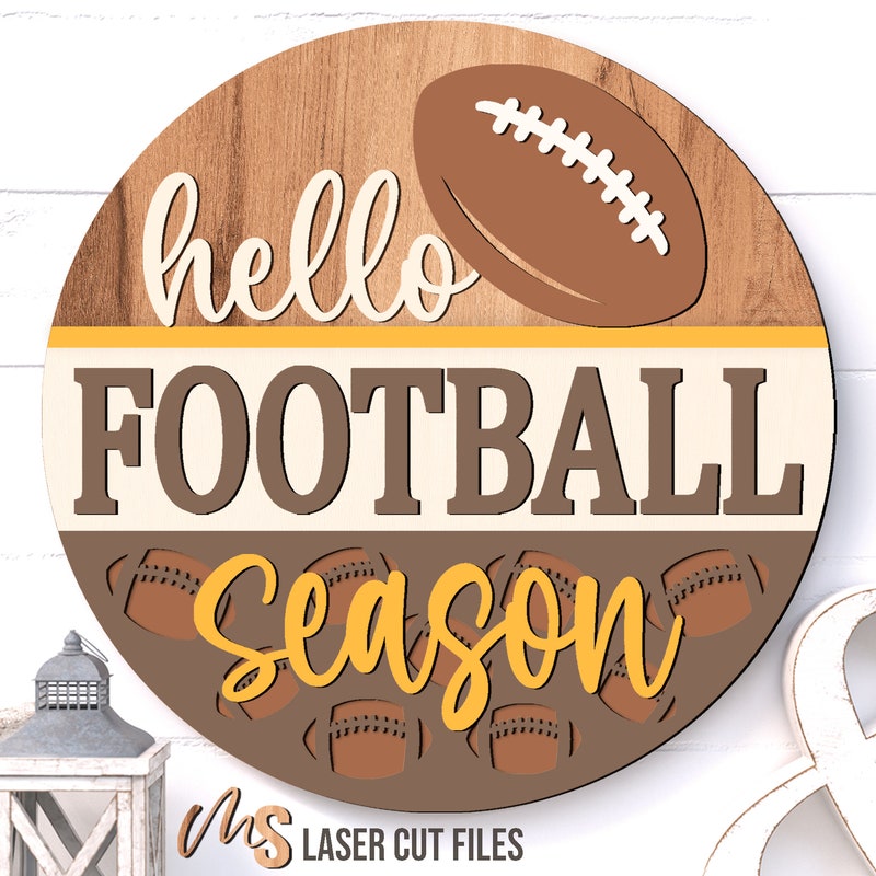 Football Svgs Door Hangers - Etsy