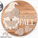 Hello Fall Gnome Sign SVG - Fall Door Hanger Svg - Fall Welcome Sign ...