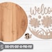 Floral Daisy Welcome Sign SVG - Daisy Flowers Door Hanger Svg - Daisy ...