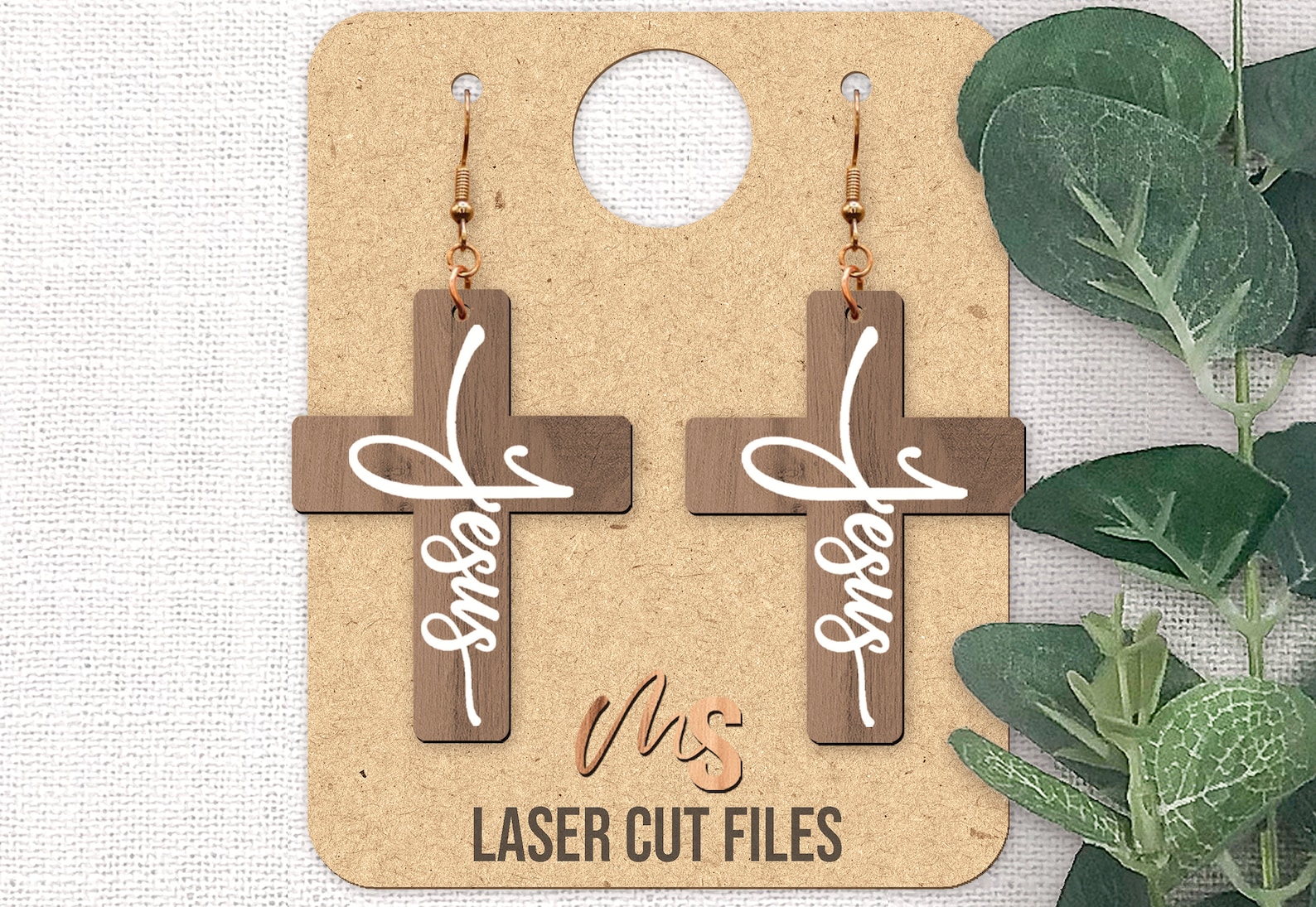 Christian Cross Earrings SVG - Cross Svg - Religious Earring Svg ...