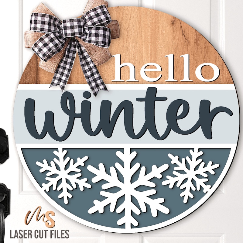 Winter Door Hanger - Etsy