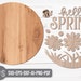 Daisy Hello Spring Door Hanger Svg Spring Welcome Sign Svg Daisy Svg ...