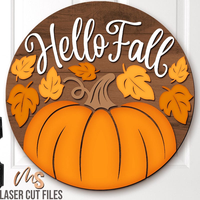 Pumpkin Door Decor - Etsy