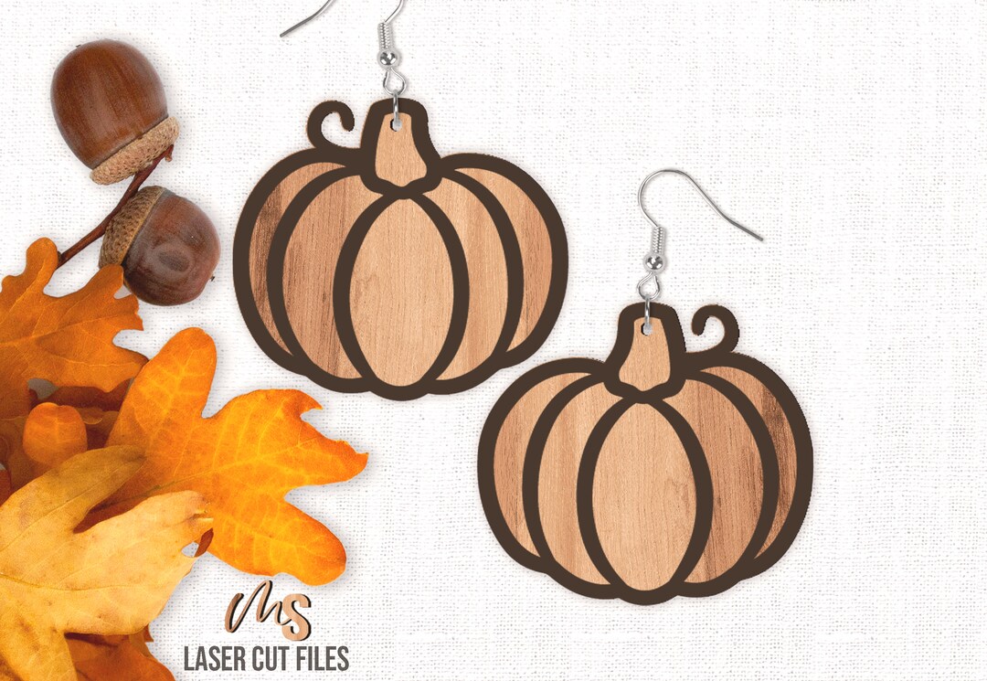 Fall Pumpkin Earring SVG - Fall Earrings Svg - Pumpkin Svg - Laser Cut ...