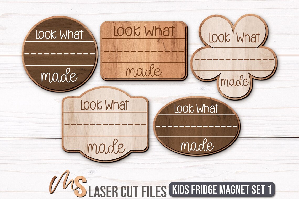 Look What I Made Custom Fridge Magnet SVG Bundle: Kids Magnet Svg Craft ...