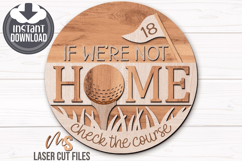 Funny Golf Welcome Sign SVG - Golf Door Hanger Svg - Golf Ball Svg ...
