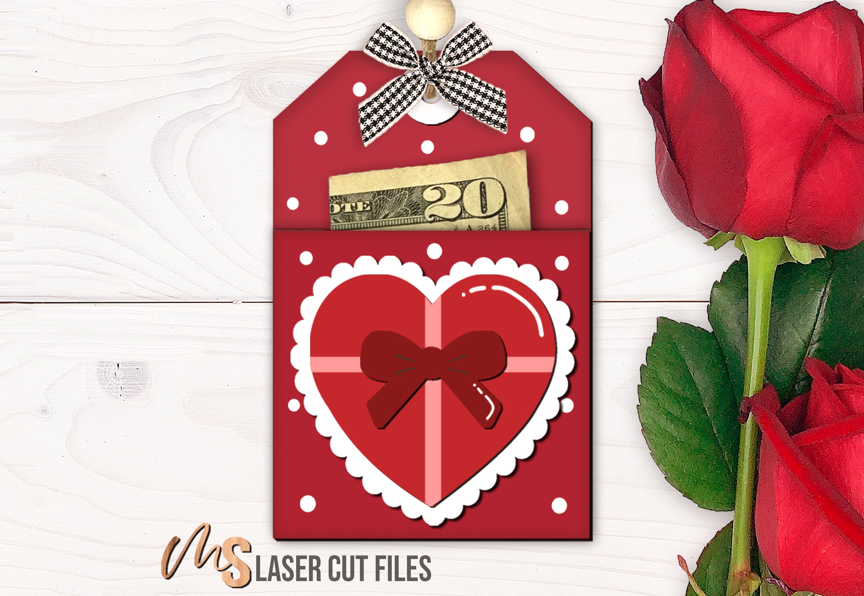 Valentine Gift Card Holder SVG - Valentines Day Money Holder Svg ...