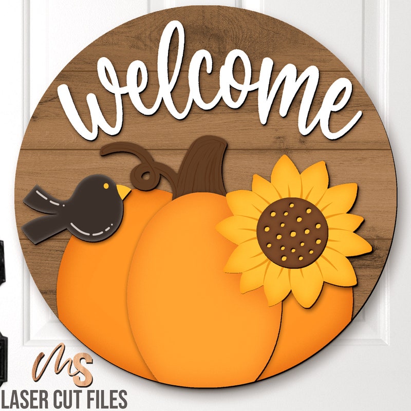 Fall Welcome Sign - Etsy