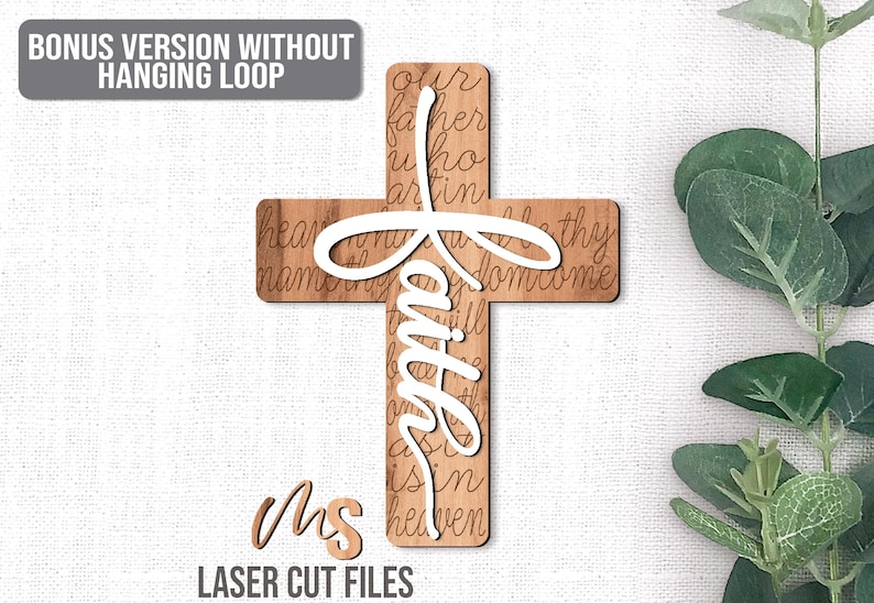 Religious Cross Ornament SVG Bundle: Jesus Faith Cross SVG Laser Cut ...