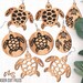 Turtle Earrings SVG Earring Svg Sea Turtle Svg Laser Cut Files Earring ...