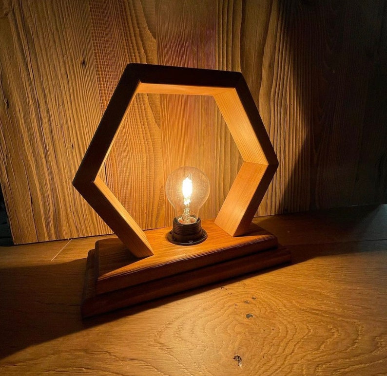 Hexagonal Lamp - Etsy