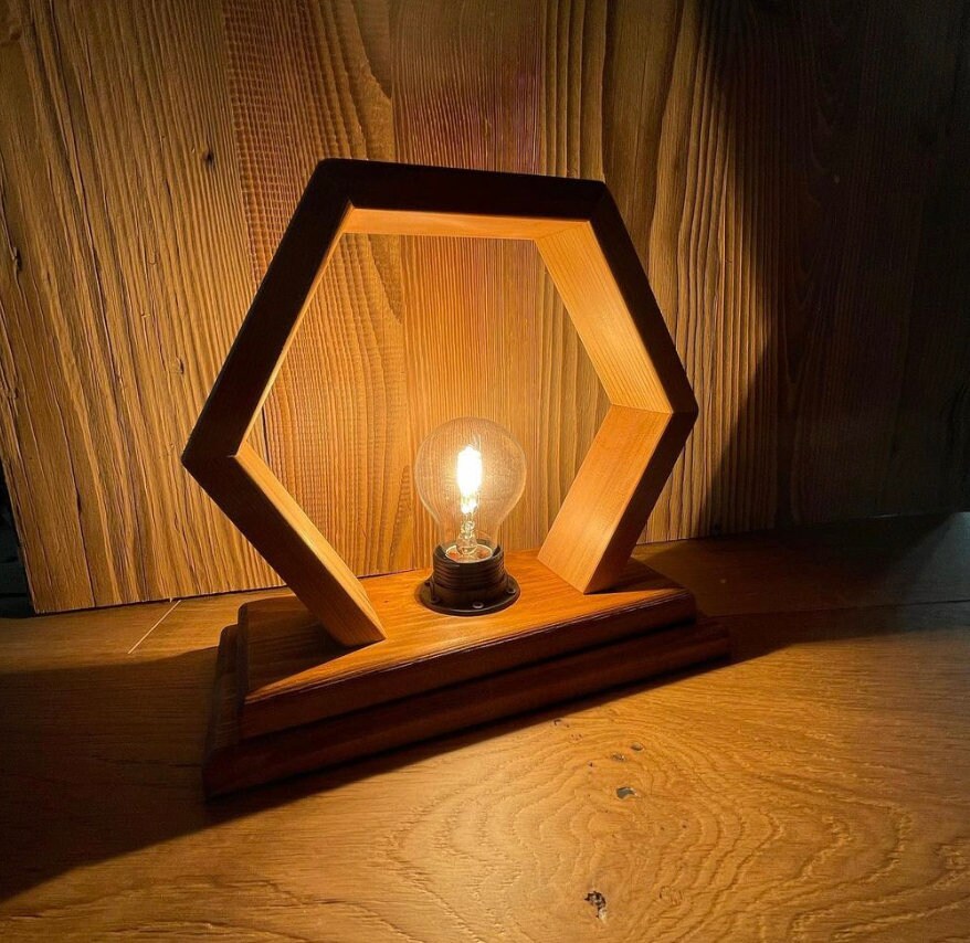Hexagonal Lamp - Etsy