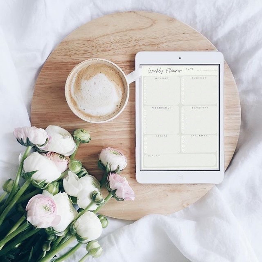 Digital Weekly Planner Template Printable - Etsy