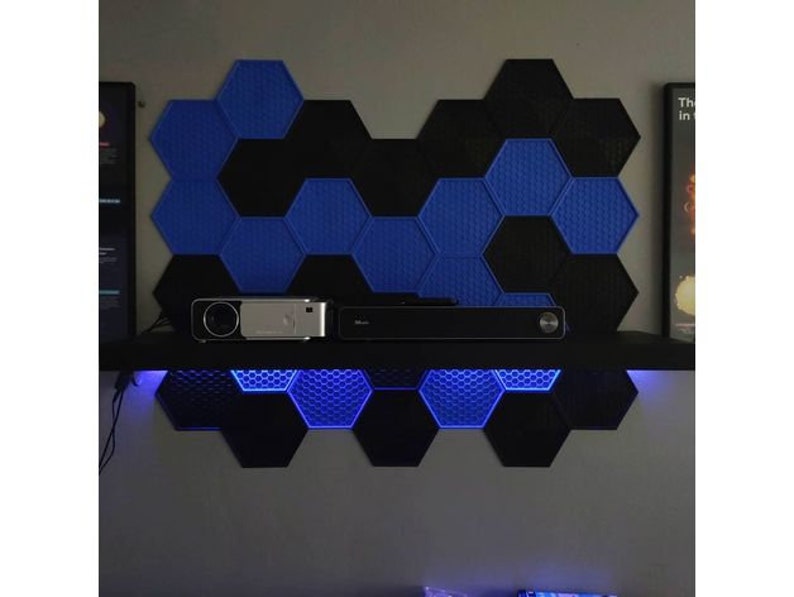 Hexagon Wall Tiles Stl for 3d Printing - Etsy