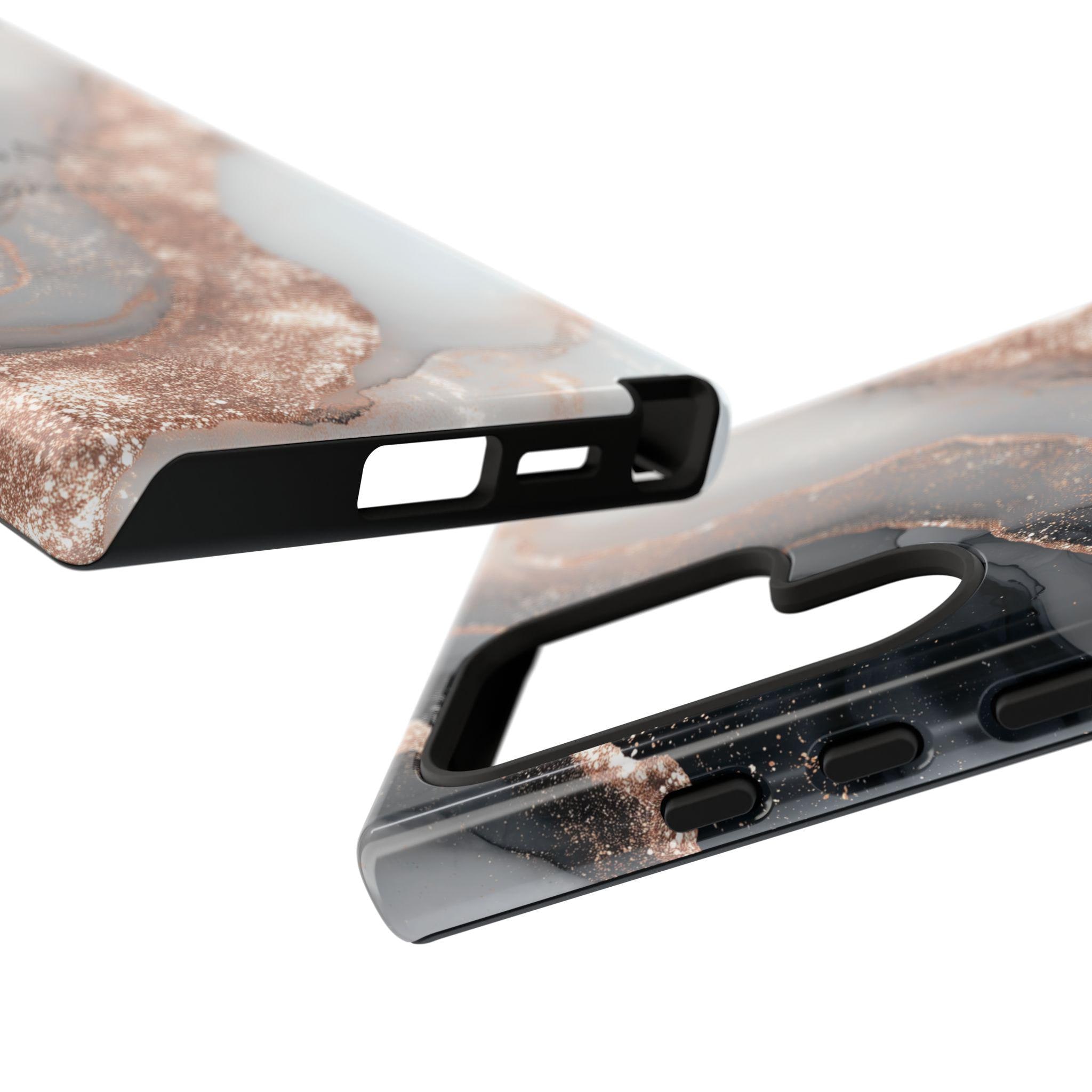 Personalized Rose Gold Marble Design Phone Case for Samsung Galaxy S26 ...