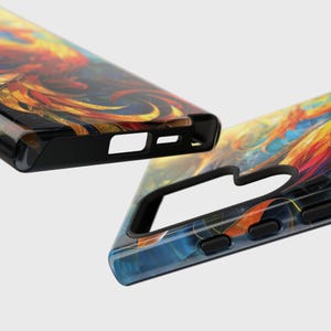 Mythical Phoenix Stained Glass Design Phone Case for Samsung Galaxy S26 ...