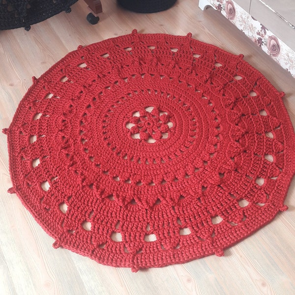 Knitted Rug - Etsy