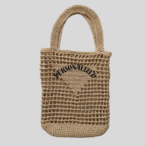 Raffia Shopping Bag - Etsy