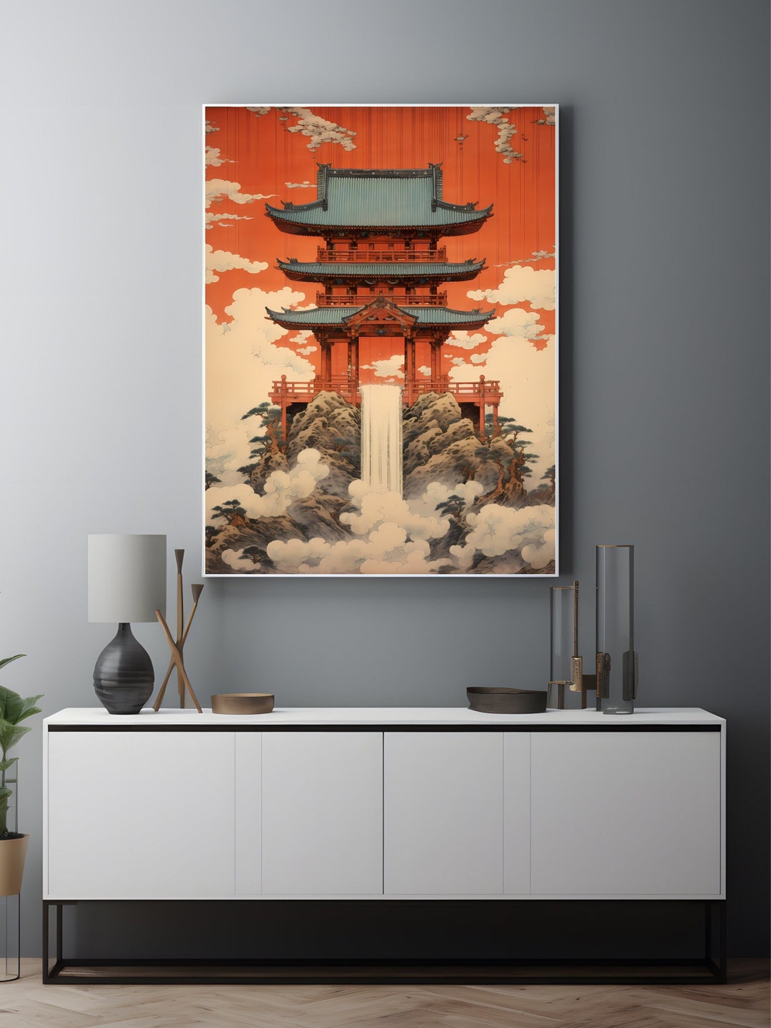 Shinto Shrine Japanese Poster, Wall Art, Home Decor, Minimalist Poster ...