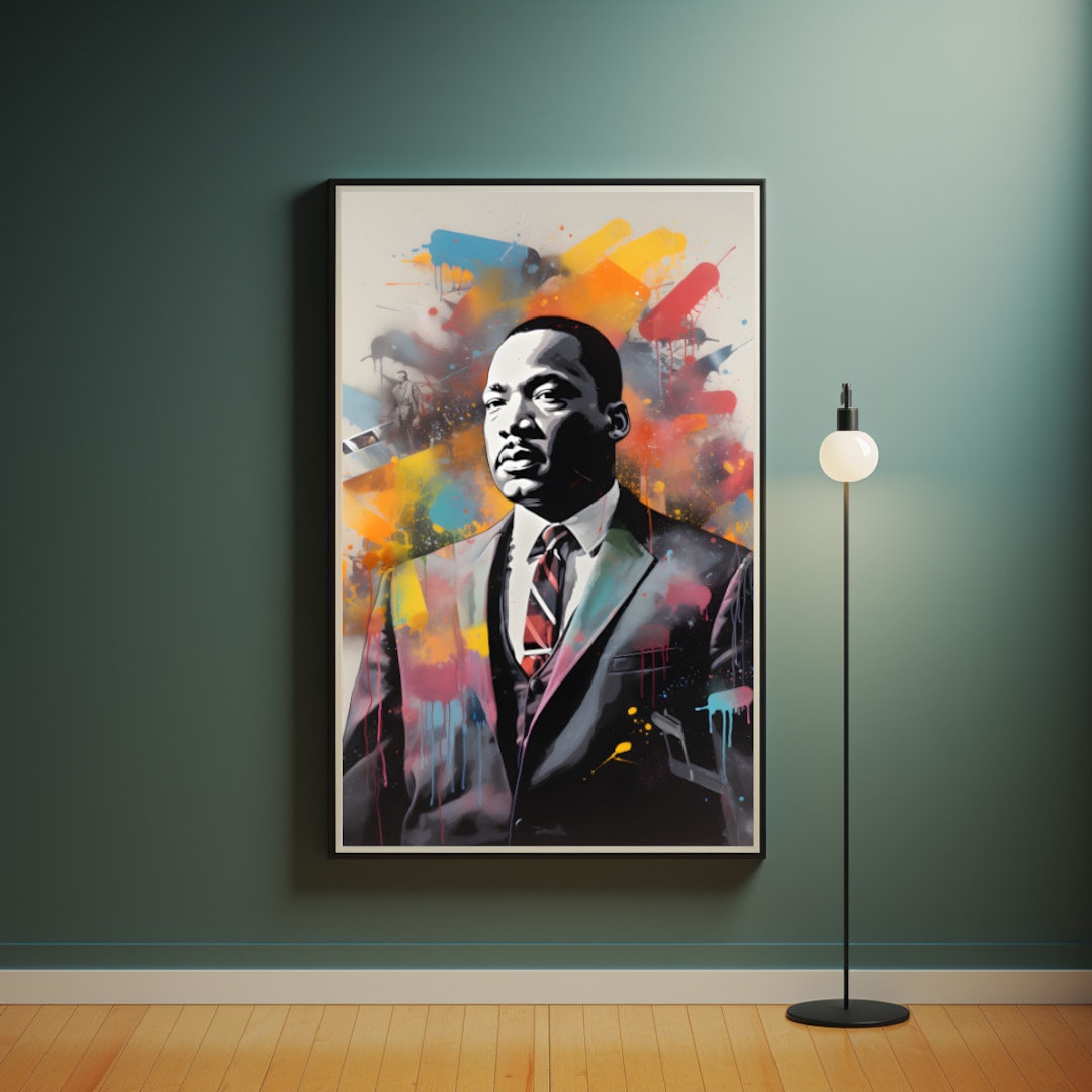 MARTIN LUTHER King, BANKSY Style, Digital Art, Digital Print, Street ...