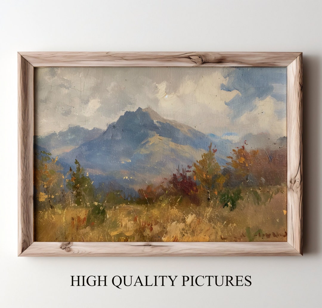 Mountain View Claude Monet Poster, Impressionism, Home Decor, Landscape ...