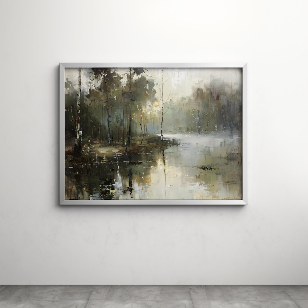 Rain in the Forest, Tibor Nagy Painting, Abstract Art, Landscape Poster ...