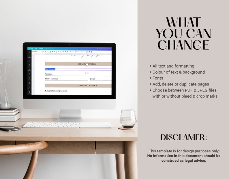 Cleaning Service Client Intake Form Template, Business Forms, Editable ...