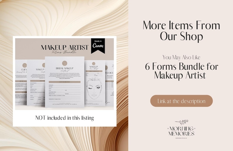 Makeup Artist Client Consent Forms, Editable Photo Release Form ...