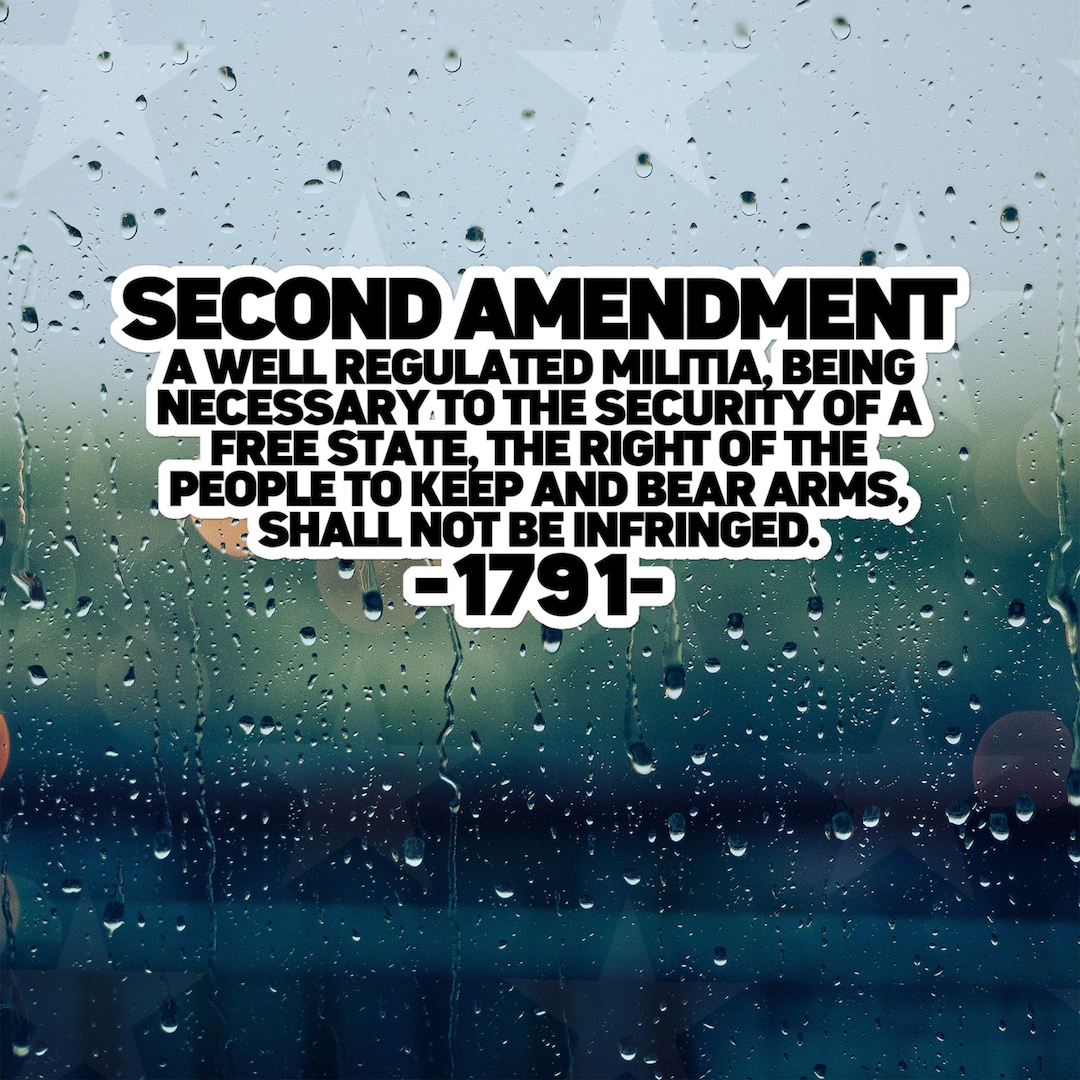 Second Amendment Decal 2A Decal Second Amendment Sticker 2A Gift Pro ...