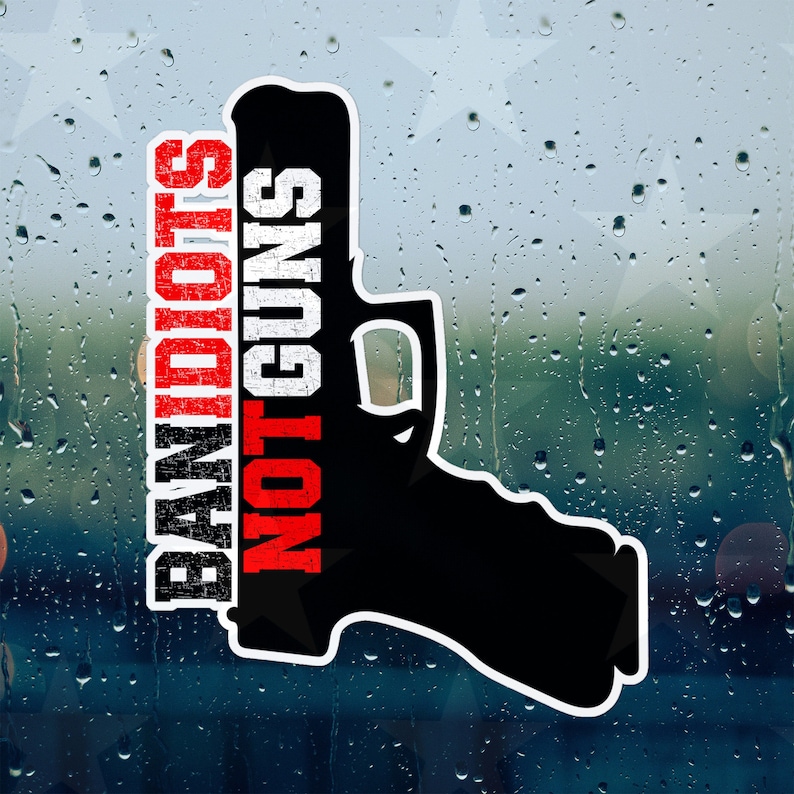 Ban Idiots Not Guns Decal 2A Decal Second Amendment Sticker 2A Gift Pro ...