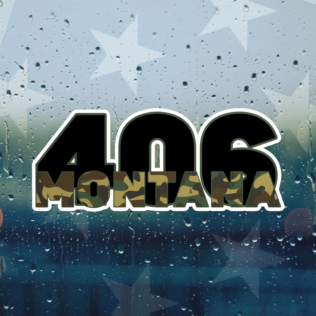 Montana 406 Window Decal 406 Decal 406 Sticker - Etsy